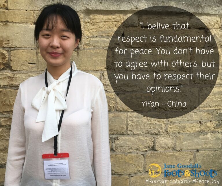 Peace Day: We Are Each Messengers of Peace – Jane Goodall's Good for ...